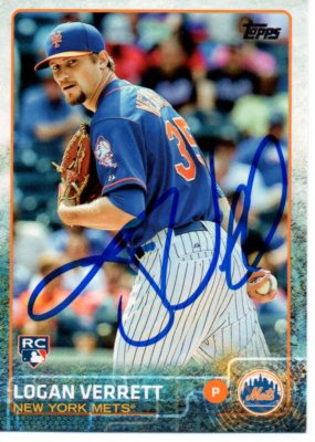 Logan Verrett New York Mets 2015 Topps Update Signed Card | eBay