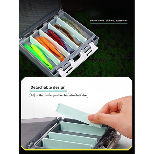 For Fishing Lures Fishing Tackle Box For Fishing Trips Double-sided ...