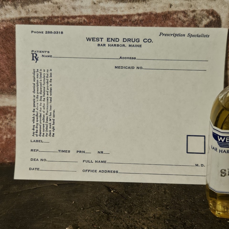 VINTAGE WEST END DRUG CO. SPERM OIL BOTTLE SEWING MACHINE, GUN OIL | eBay