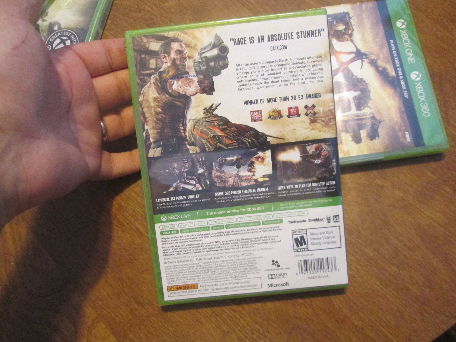 Rage XBOX ONE & XBOX 360 BRAND NEW FACTORY SEALED 93155117433 | eBay