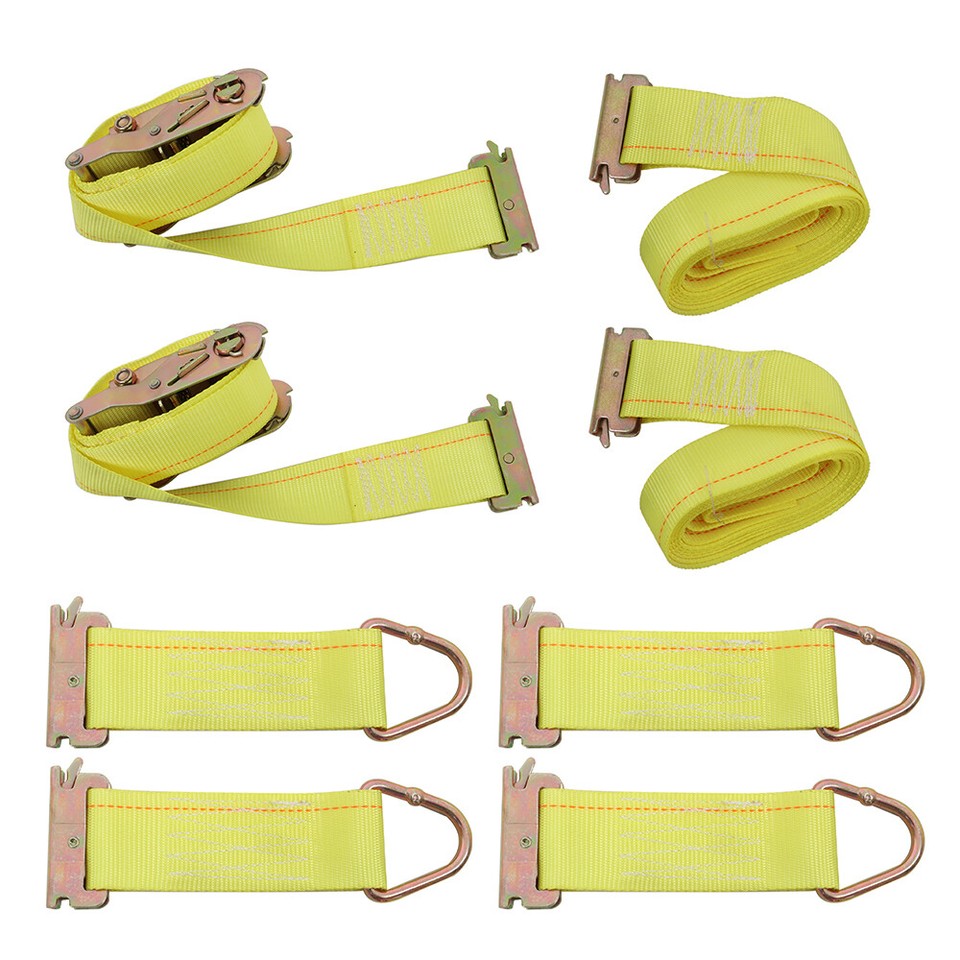 5' E Track Rails Enclosed Cargo w/ Ratchet straps 4x E Track Tie Down ...