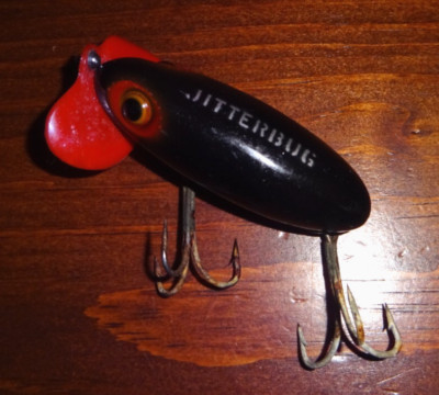 Vintage Fred Arbogast Jitterbug, 650-02, 5/8 Oz., WWII Plastic Lip, Old ...