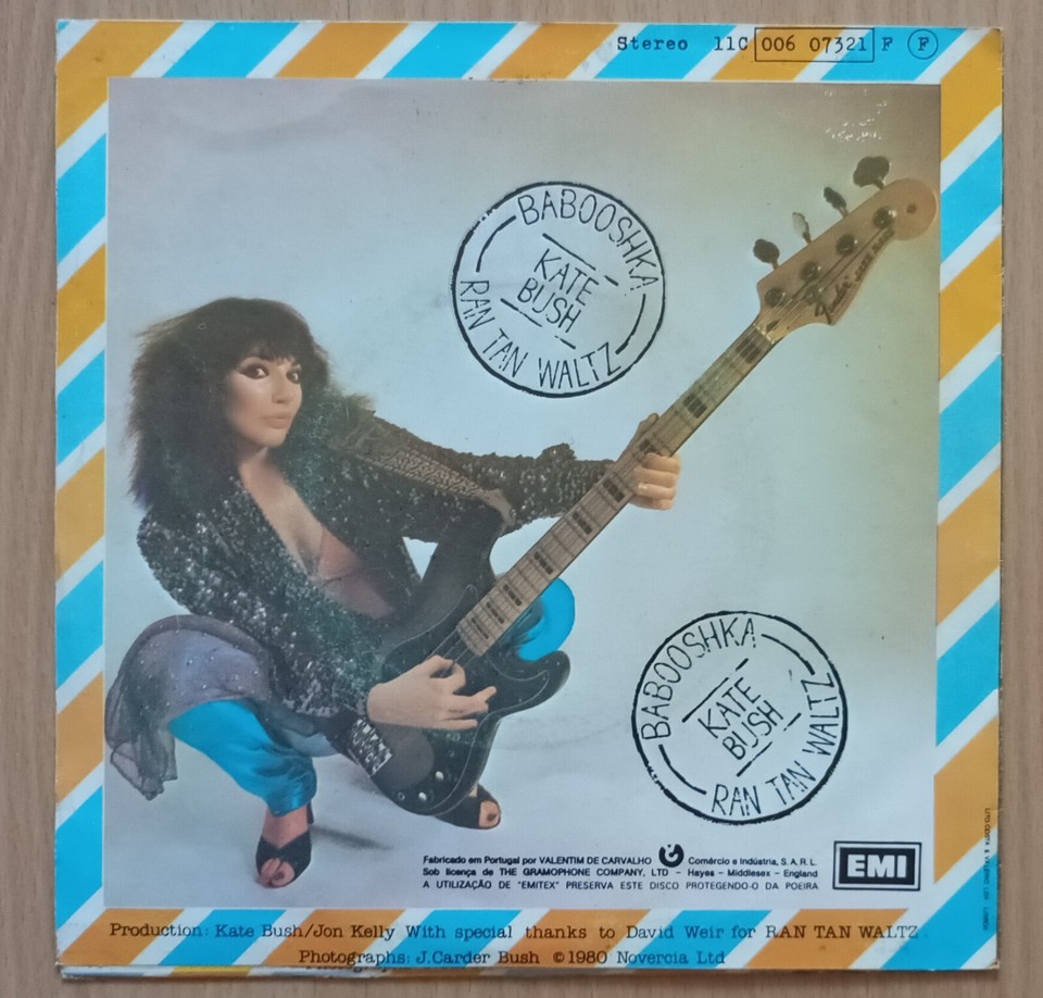 KATE BUSH Babooshka 7/45 EX 1980 MADE IN PORTUGAL EMI ‎– 11C 006 07321 ...