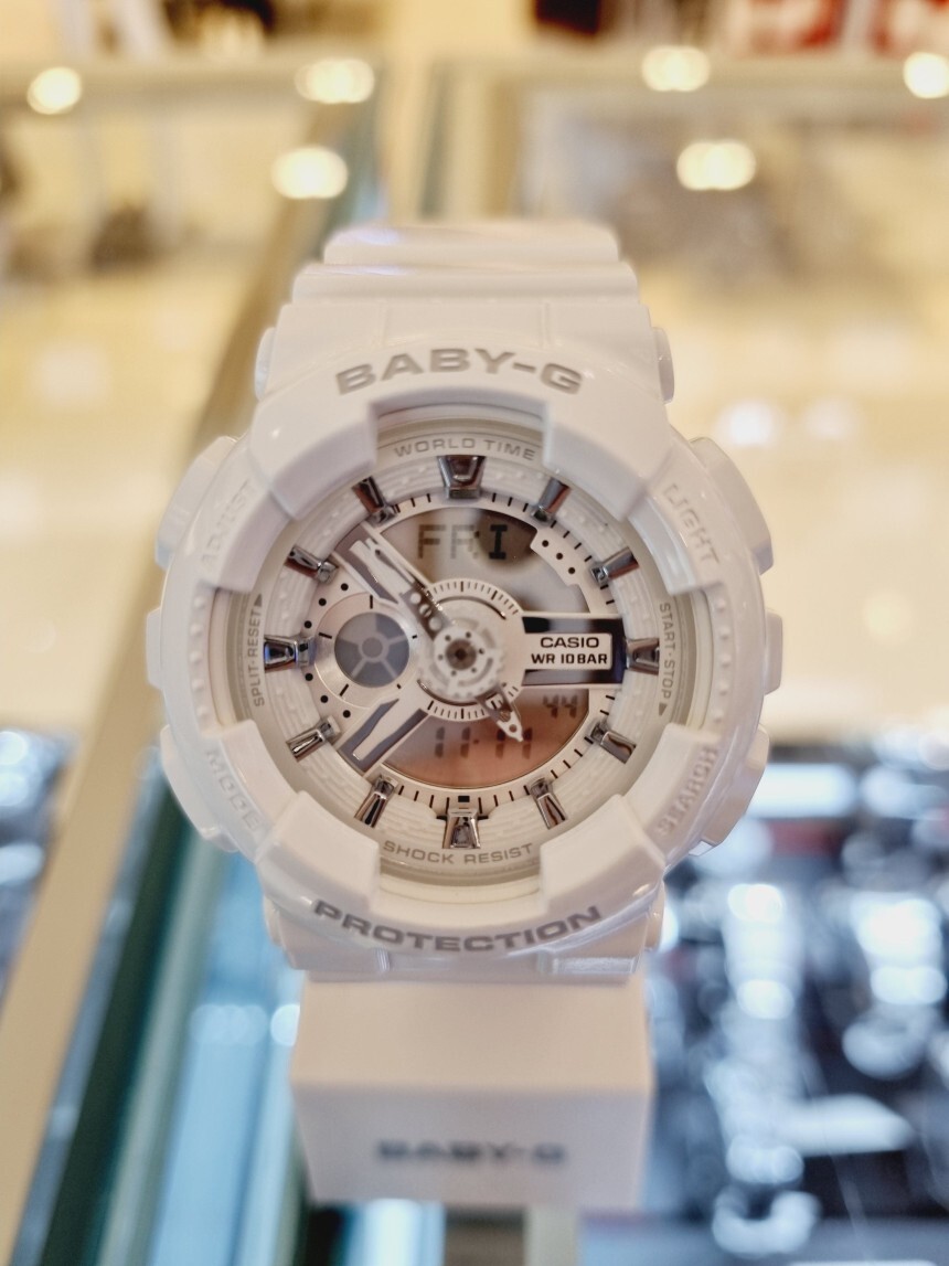 Casio Baby-G BA-110X-7A3DR White Dial Digital Women Watch Casio Baby-G BA-110X-7A3DR White Dial Digital Women Watch