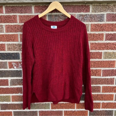 Old Navy Wine Red San Francisco California Ribbed Cozy Crewneck ...