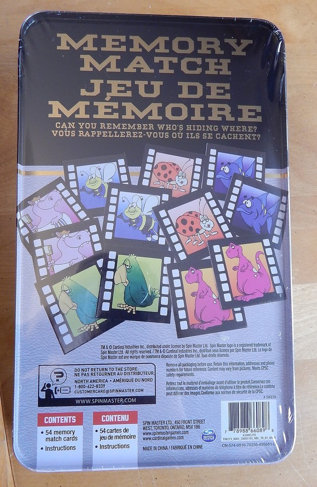 Spin Master Memory Match Game | eBay