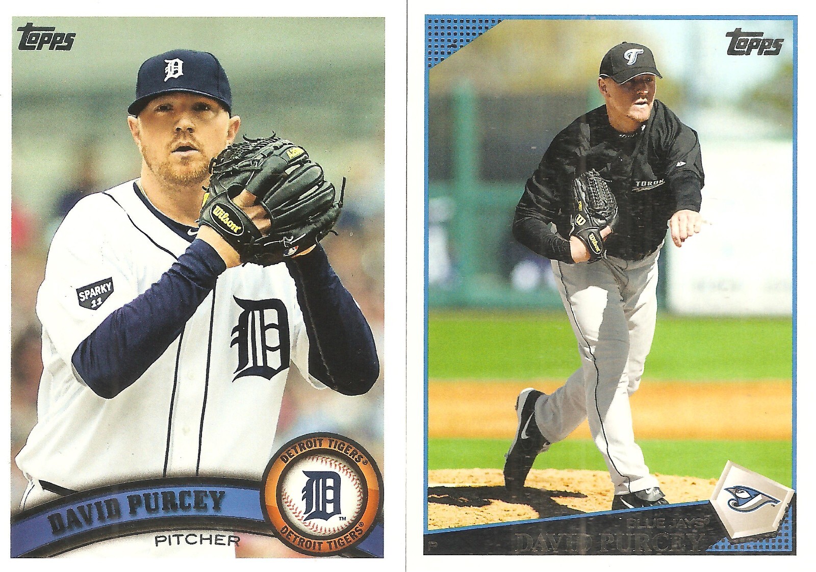 2 DIFFERENT BASEBALL CARD LOT OF DAVID PURCEY 637 | eBay