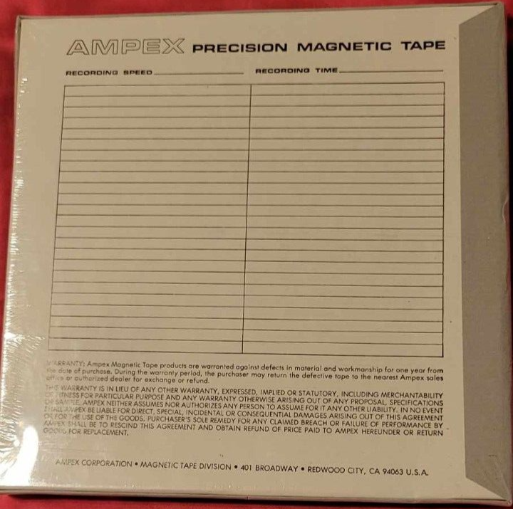 Vintage AMPEX Brand new, never opened Professional Audio Tape | eBay