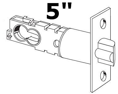 SCHLAGE 16132605 16-132 5" Replacement Deadlatch with Square Corner 1 1 ...
