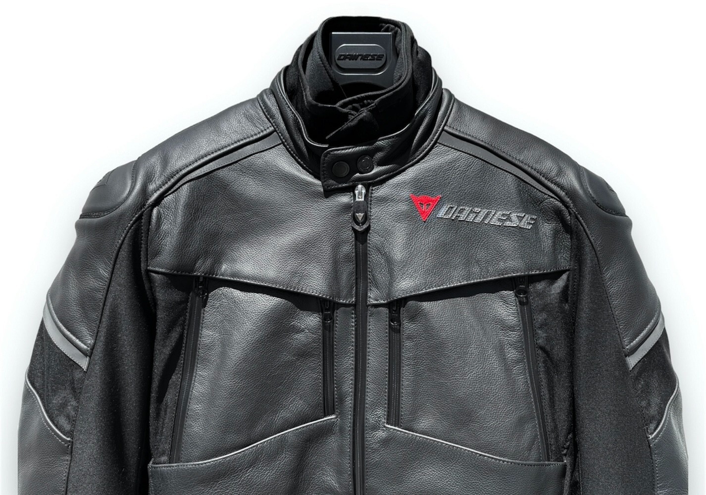 DAINESE Cruiser D-Dry Leather Jacket CE Armored Motorcycle Touring Mens ...