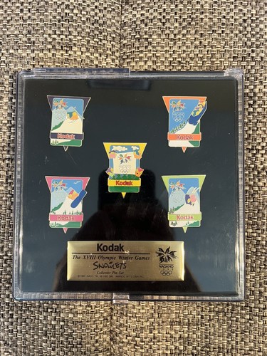 1998 Nagano Kodak XVIII Olympic Winter Games Collector Pin Set Limited ...