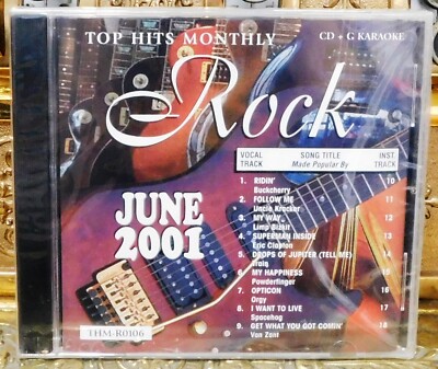 Karaoke CD+G - ROCK June 2001 - Top HIts Monthly - THM-R0106 | eBay