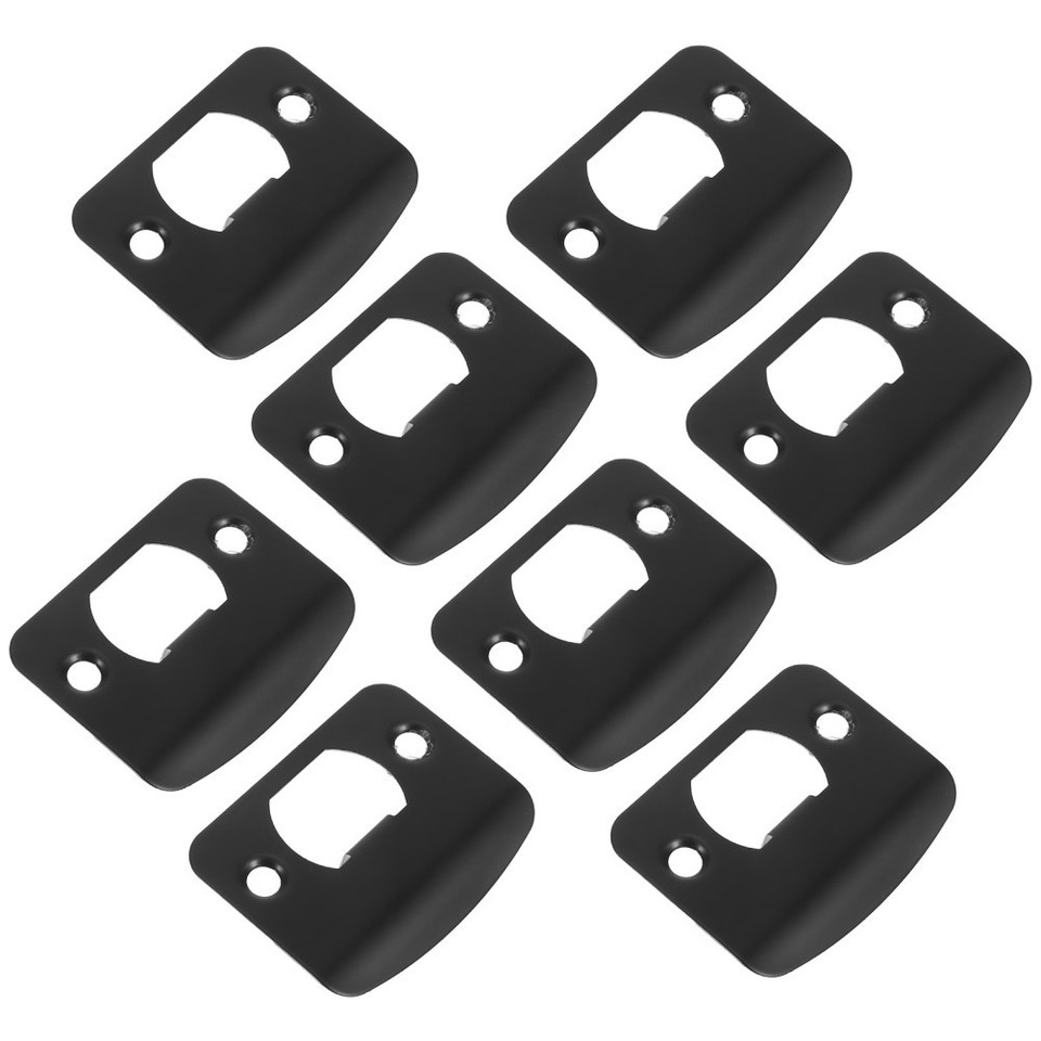 8pcs Deadbolt Strike Plate Stainless Steel Round Corner Door Strike ...
