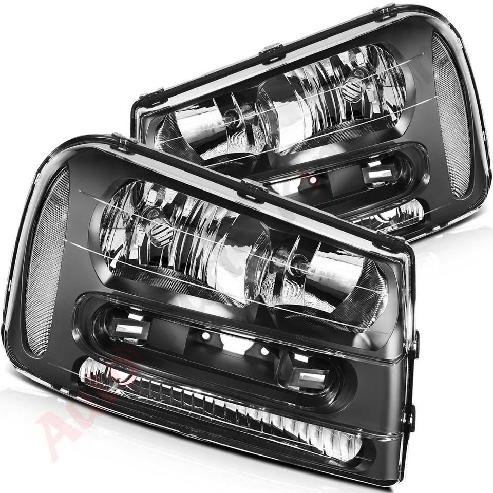 Headlights Assembly For 02-09 Chevrolet Trailblazer Right+Left ...