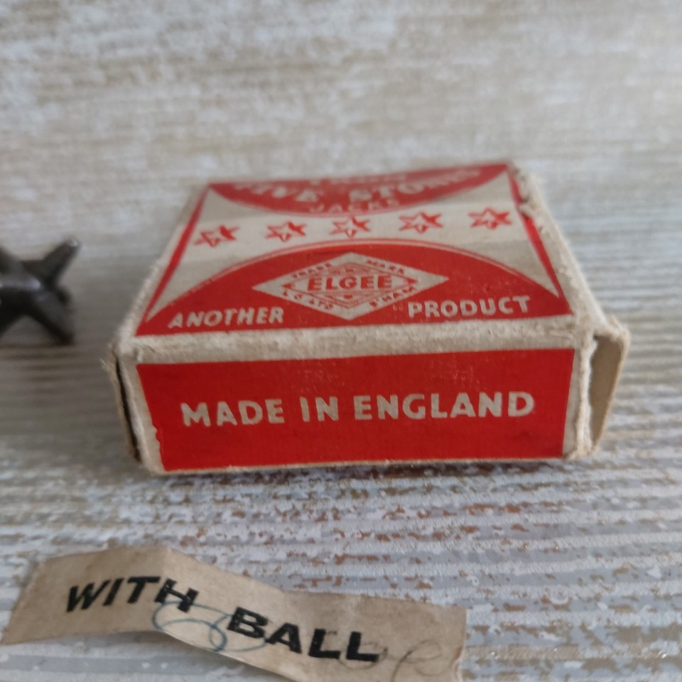 Vintage Elgee Five Stones Jacks 5 Iron Jacks With Ball In Box | eBay UK