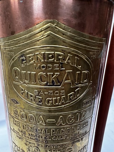 24" GENERAL QUICK AID FIREGUARD Model SA-303 COPPER BRASS FIRE ...