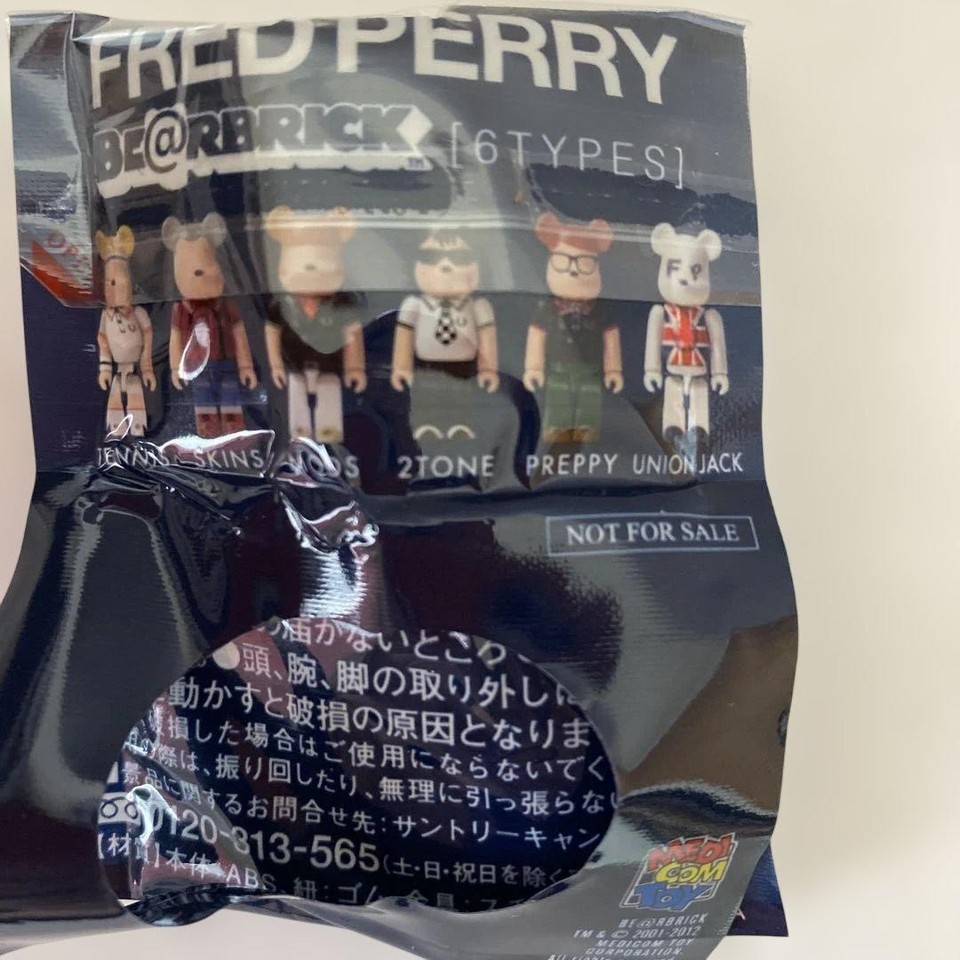 FRED PERRY BE@RBRICK Preppy Union Jack | eBay