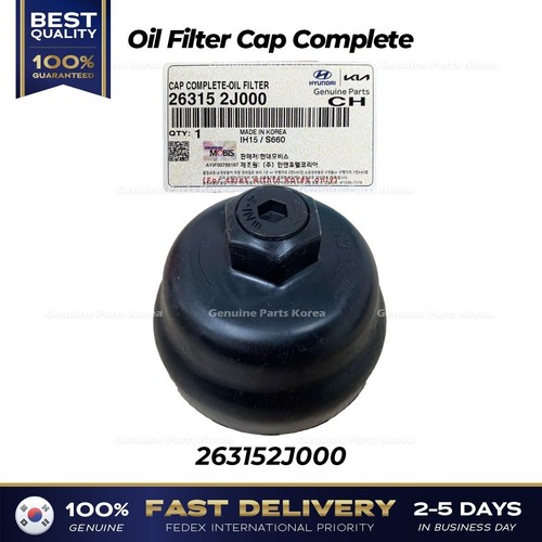 Genuine Hyundai Elantra Kia K5 Oil Filter Cap Complete 263152J000 ...
