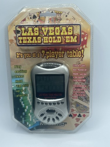 NEW Maximo Las Vegas Texas Hold 'Em Handheld Electronic Game -7 Player ...