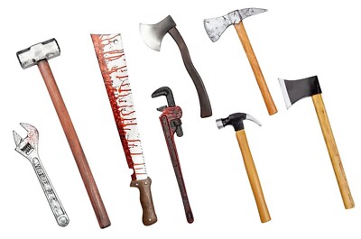 Realistic Prop Weapons PU Foam / Plastic Tools Costume Movie Halloween ...