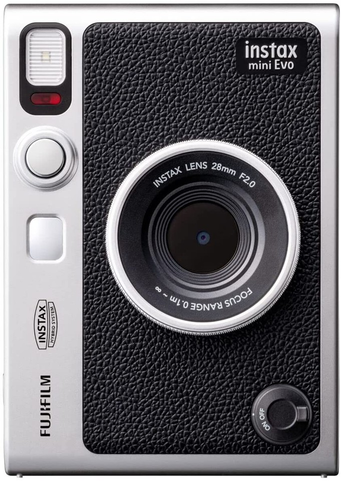 Fujifilm Instant Mini Camera - Black instax mini Evo Cheki with 20 ...