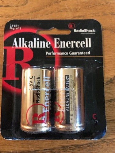 Lot of 2 Vintage Radio Shack c Batteries Tandy Adverting Trademark *MINT 230-08 | eBay