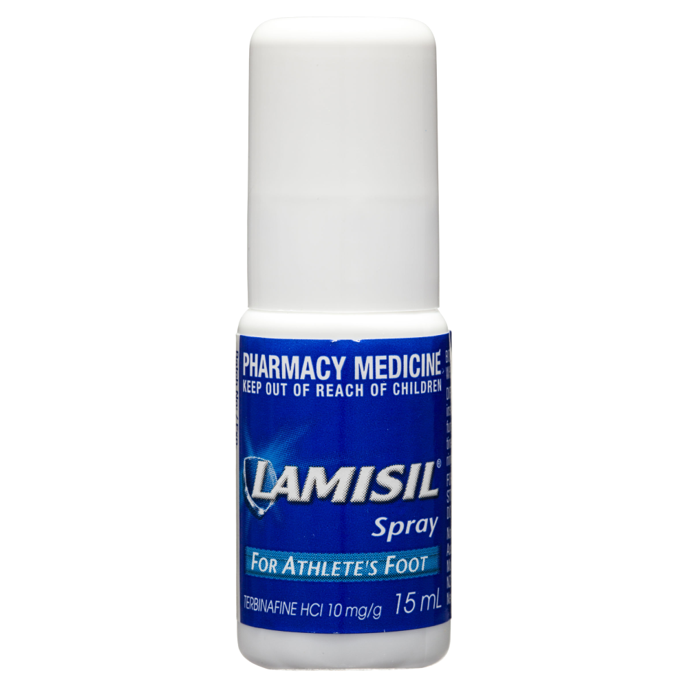Lamisil Spray 15mL 7 Sprays in 7 Days Relief From Itching Burning and ...