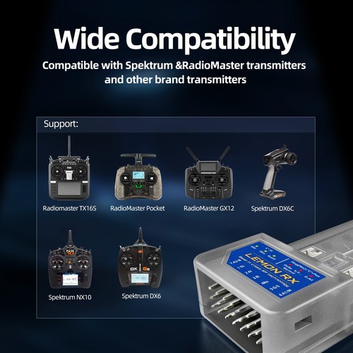 Lemon Rx DSMP DSM2 DSMX Compatible 6-CH Receiver | eBay