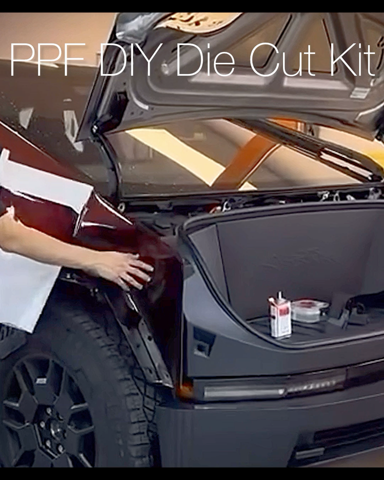 Cybertruck DIY PPF Paint Protection Film Wrap Color Shift Gloss Black ...