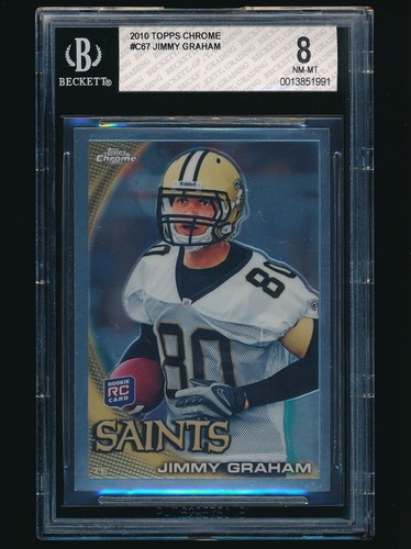 2010 Topps Chrome rookie #C67 Jimmy Graham rc BGS 8 | eBay