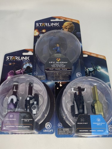 3 Starlink Battle for Atlas Weapons Pilot Lot Levi McCray Iron Fist ...