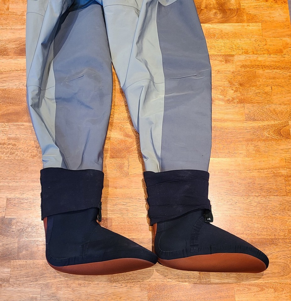 Simms Made in USA Gore-Tex Stockingfeet Waders Gray Mens Sz LK | eBay