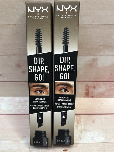 Lot of 2-NYX PROFESSIONAL MAKEUP Dip, Shape, Go! Longwear Brow Kit ...