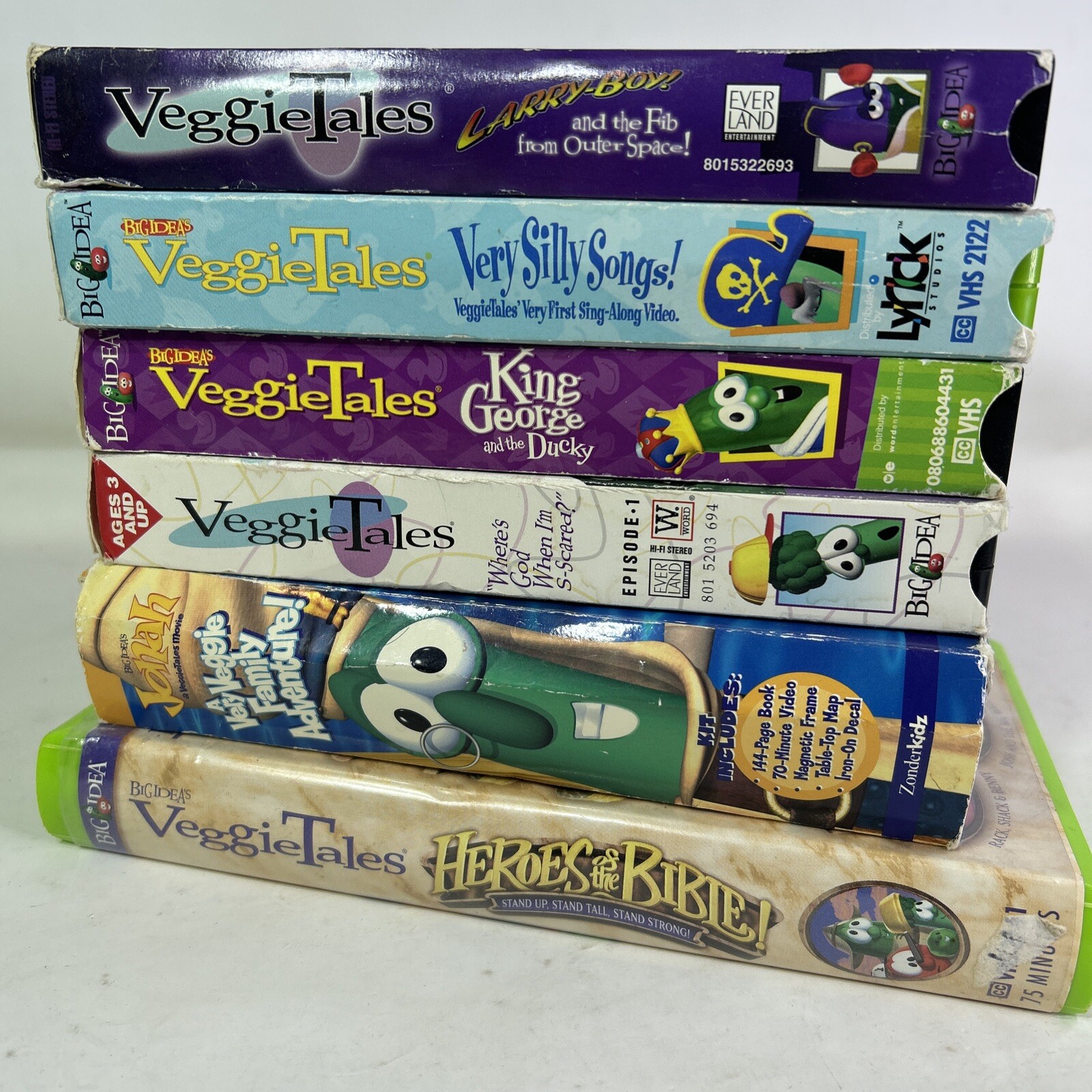 VeggieTales VHS LOT of 7 Tapes - Classic | Grelly USA