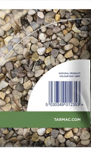 7x Large Bags Of 20mm Garden Gravel Pea Shingles For Drainage Driveway ...