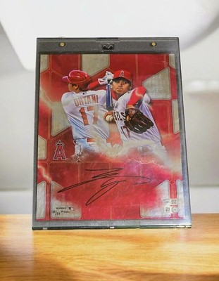 SHOHEI OHTANI Autograph AUTO 8x10 FANATICS & MLB COA # 16/50 Signed SSP ...