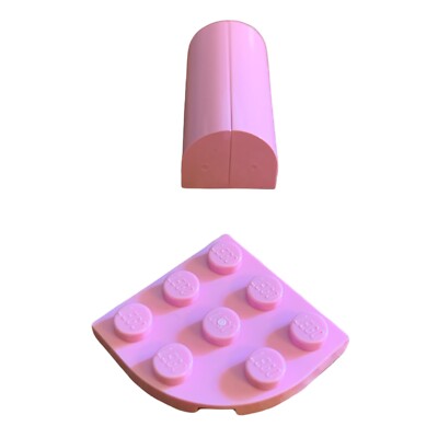 lot of 3 assorted light pink Lego parts - Lego Friends- combined ...