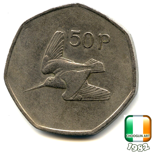 An IRISH 1982 FIFTY PENCE 50p coin, 44 Years Old|! | eBay