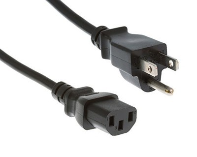 RocketBus Trapezoid 3-Prong AC Power Cord for Printer Computer Monitor ...