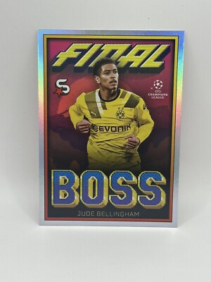 Jude Bellingham 2022-23 Topps UEFA Superstars Final Boss Insert #FB-JB ...