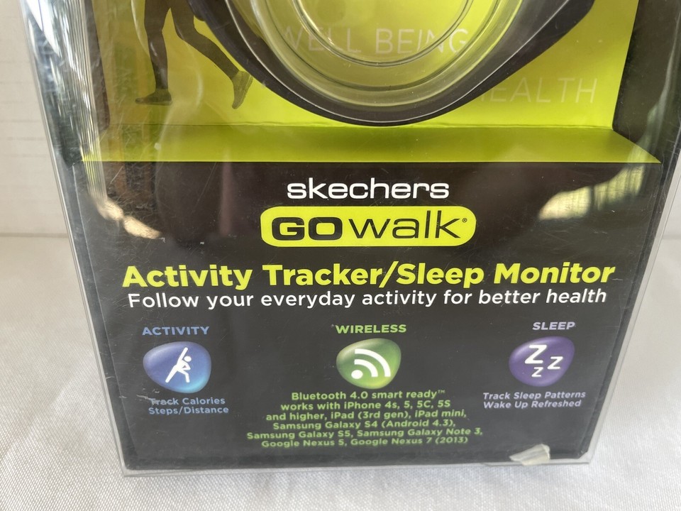 New Skechers Go Walk Activity Tracker/Sleep Monitor Watch Black | eBay