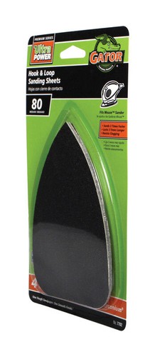 GATOR 7702 Mouse Sandpaper Mouse 5" L X 3-1/2" W 80 Grit Zirconium ...