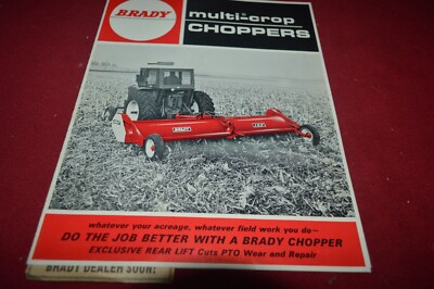 Brady Multi-Crop Choppers Dealer's Brochure RCOH | eBay