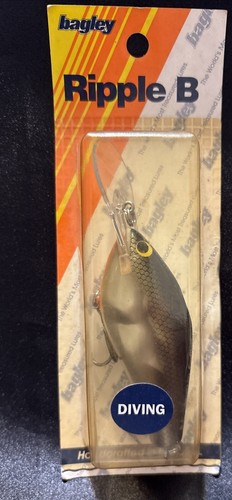BAGLEY VTG DIVING RIPPLE B FISHING LURE DRB3 TS HAJIMA JIM MURATA NOS ...