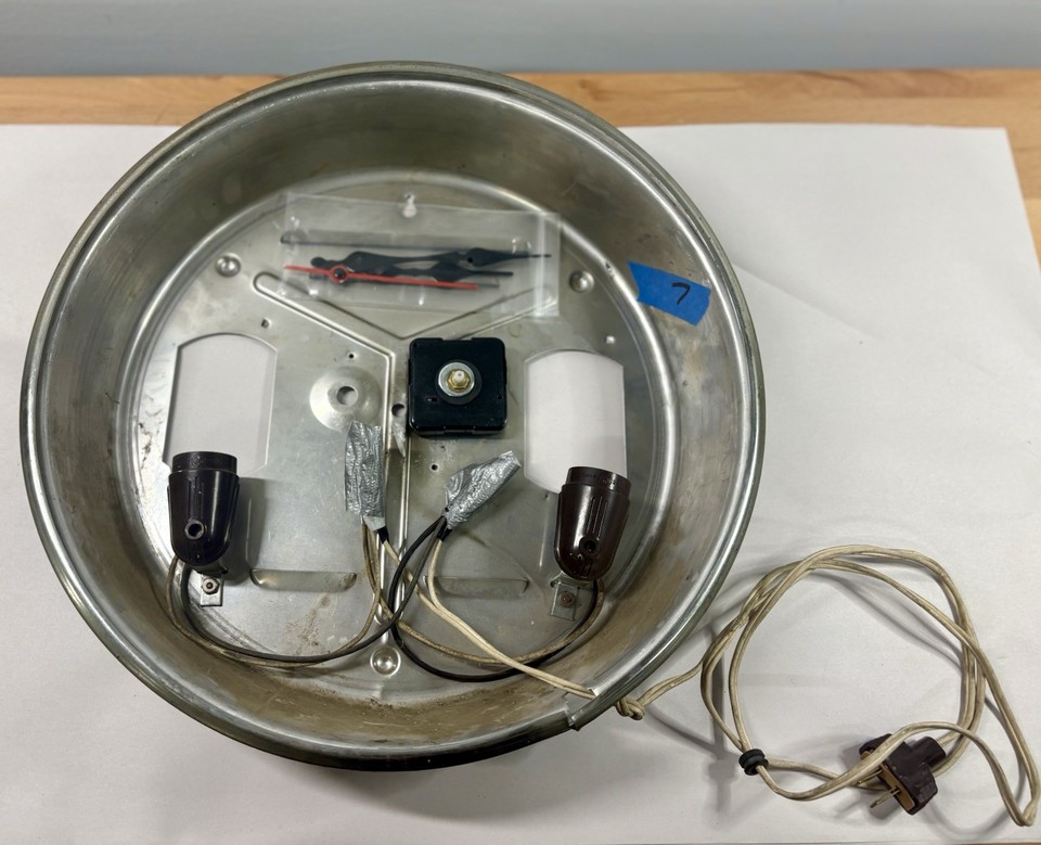 Vintage PAM Style Clock Can with Lights for Parts. Not Working | eBay