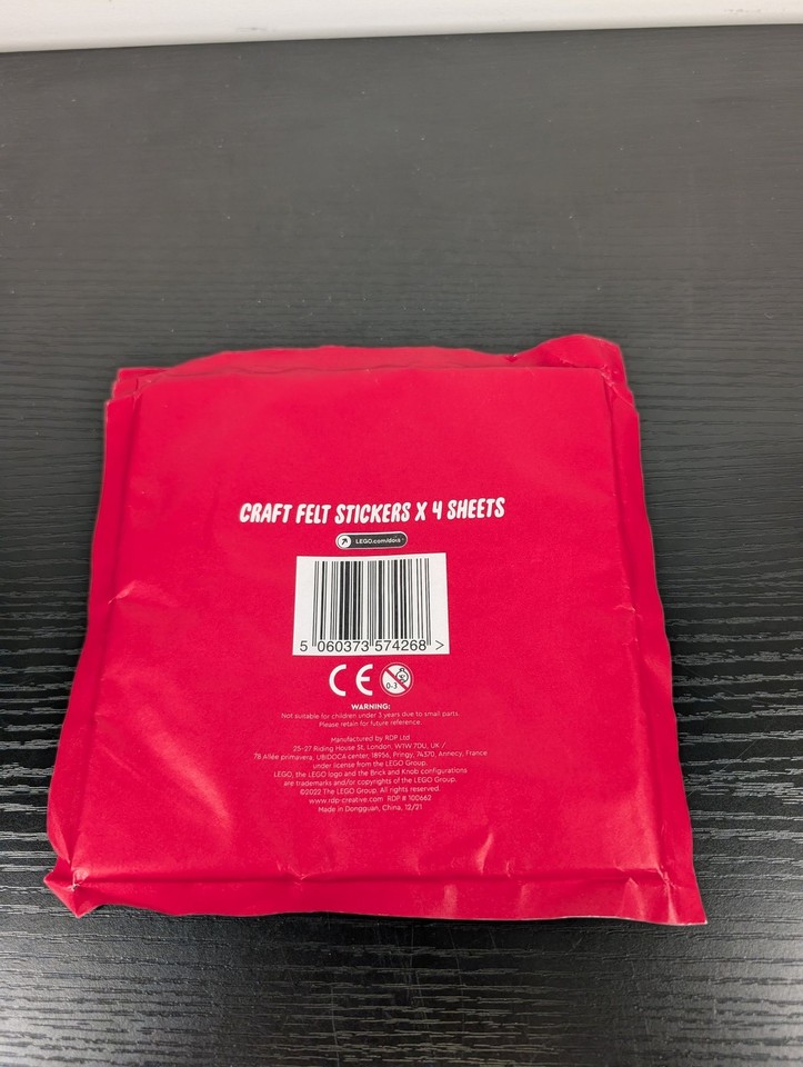 LEGO DOTS Craft Felt Stickers 4 Sheets Multi Pack Ages 6+ | eBay