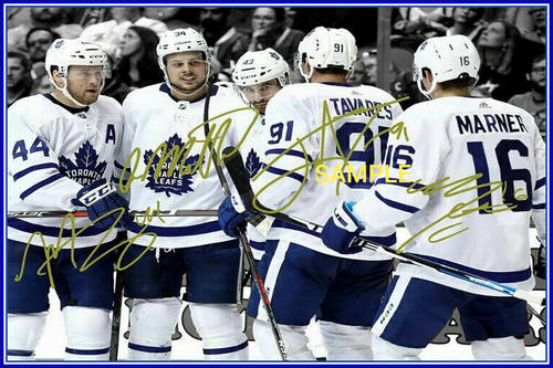 4x6 SIGNED AUTOGRAPH PHOTO REPRINT Matthews / Tavares / Marner / Reilly ...