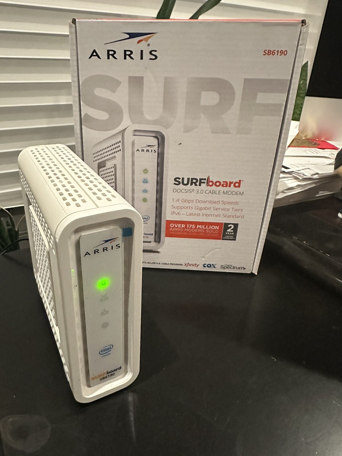 ARRIS SURFboard SB6190 DOCSIS 3.0 Cable Modem OPEN BOX - Complete ...
