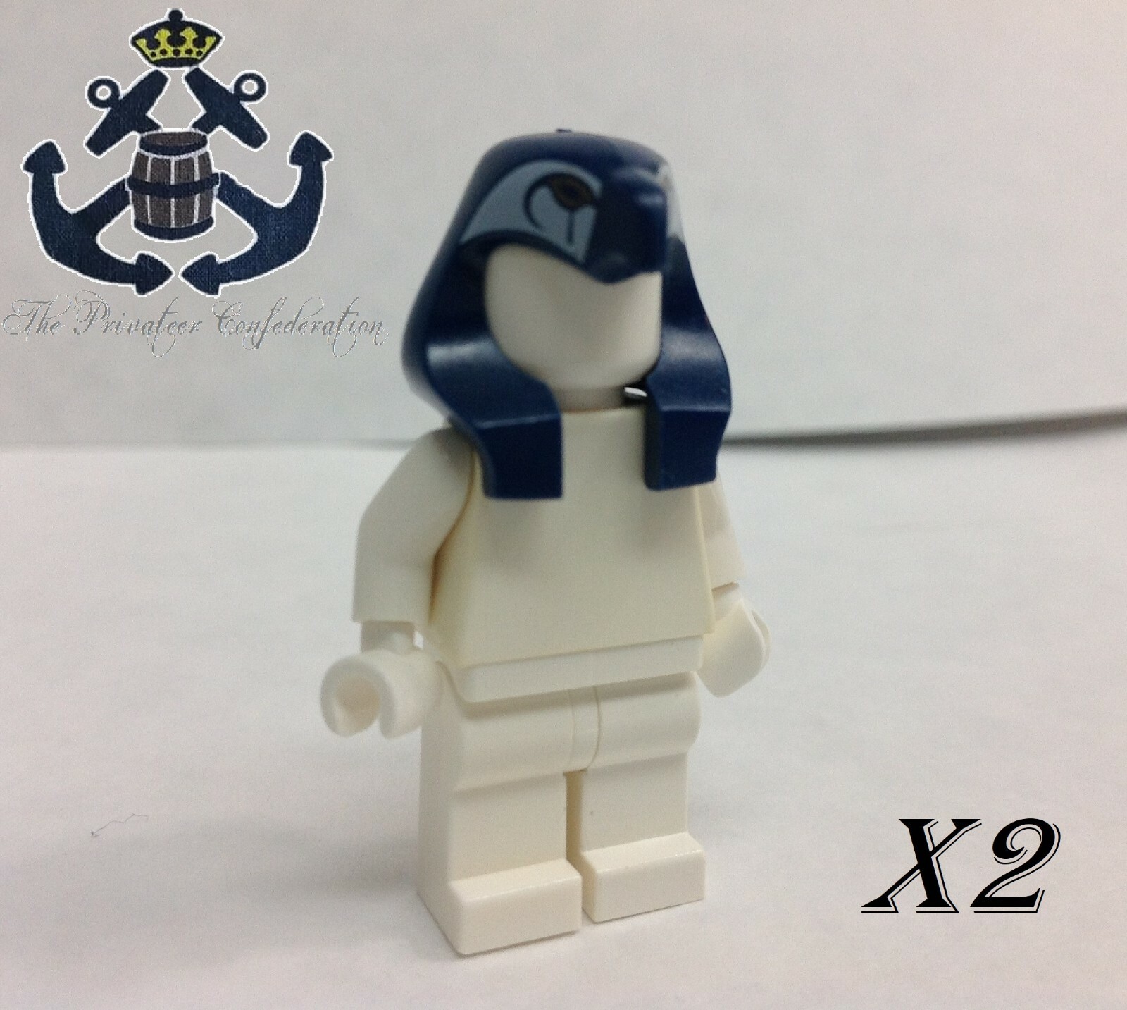 (x2) Lego Dark Blue Minifigure Headgear Hats, Egyptian Headdress | eBay