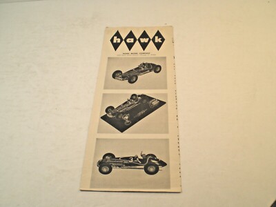 HAWK 1962 INDY RACER PLASTIC MODEL CAR INSTRUCTION SHEET KIT # 210 L@@K ...